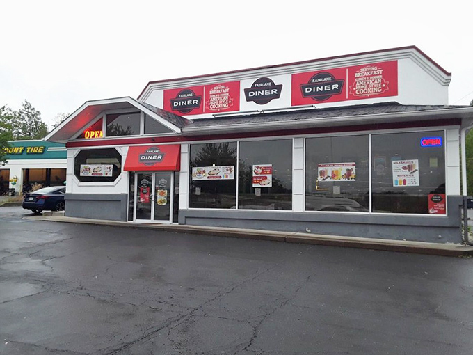 Morning light illuminates the diner's exterior, a Pennsylvania institution that's earned its place in the community one perfect plate at a time.
