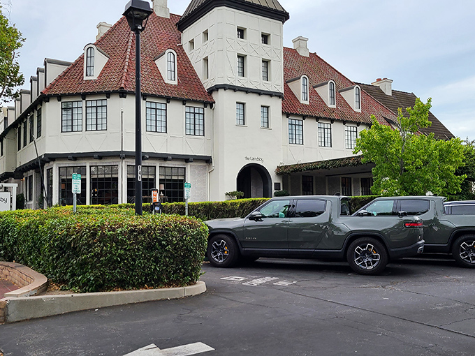 The Landsby Hotel blends Danish architectural elements with modern California style. White walls and red roofs create the perfect backdrop for vacation memories.