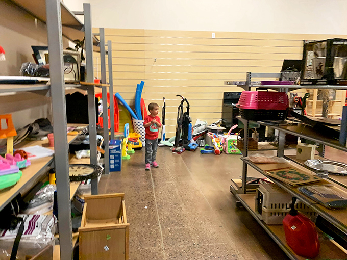 The toy section&mdash;where childhood dreams get recycled and budget-conscious parents become heroes without breaking the bank.