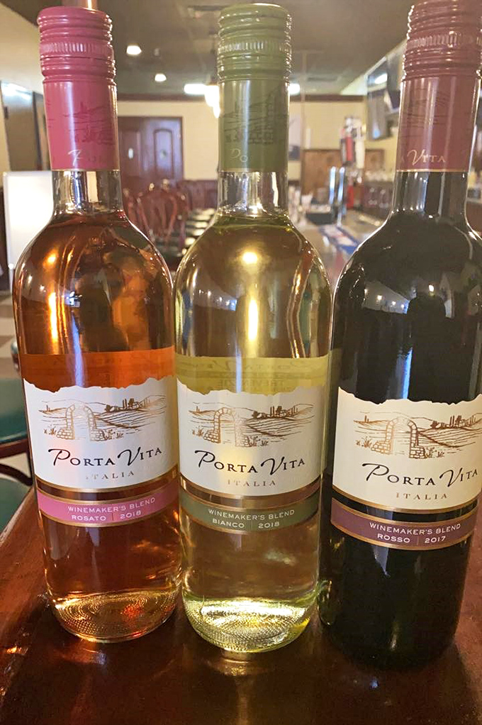 Wine bottles standing at attention, ready for their moment to shine. These Italian selections are like supporting actors who sometimes steal the whole show.