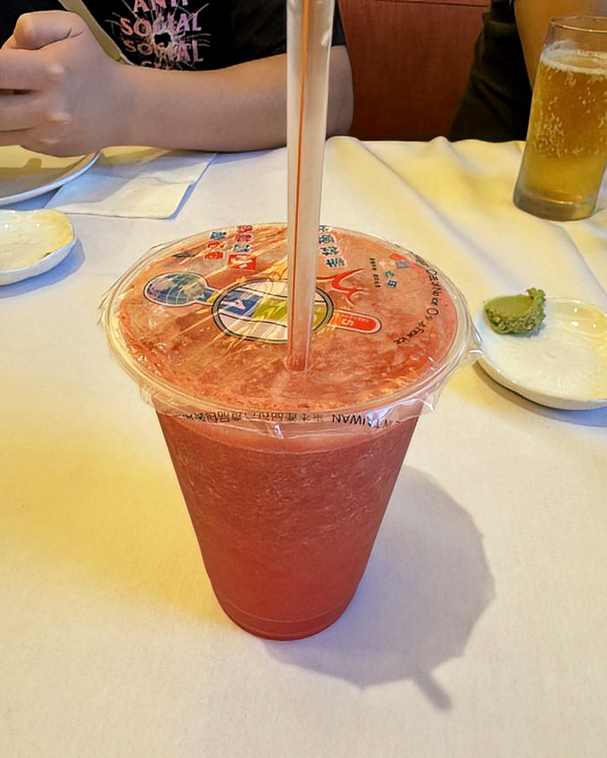 A vibrant watermelon juice that refreshes like jumping into a pool on a hot summer day&mdash;the perfect foil to spicy seafood.