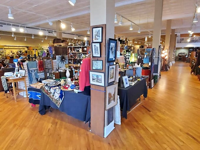 The wide-open floor plan reveals the democratic nature of antiquing&mdash;where priceless heirlooms sit beside someone's regrettable 1980s purchase, both waiting for their perfect match.