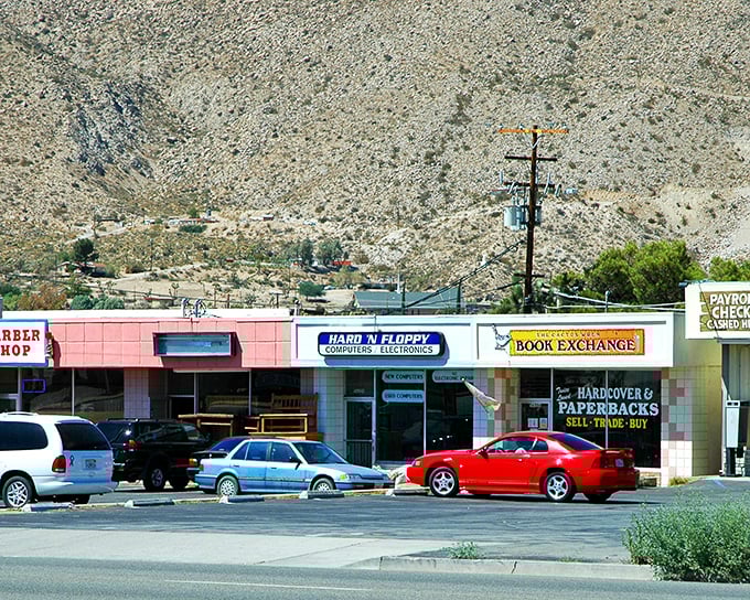 Desert commerce, old-school style. Strip malls may not win architectural awards, but these local businesses have been serving the community faithfully for decades &ndash; no app required.