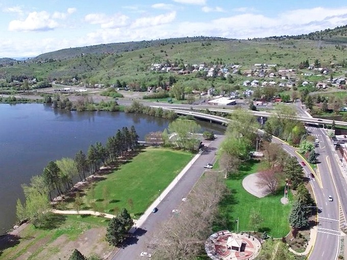 The hills embrace the town like a grandmother who insists you're too skinny. Klamath's natural setting offers protection from both harsh weather and urban sprawl. 