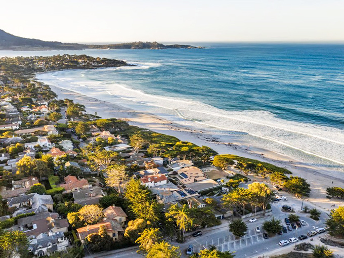 From above, Carmel reveals its perfect balance &ndash; where civilization and shoreline meet without either one trying to outdo the other.