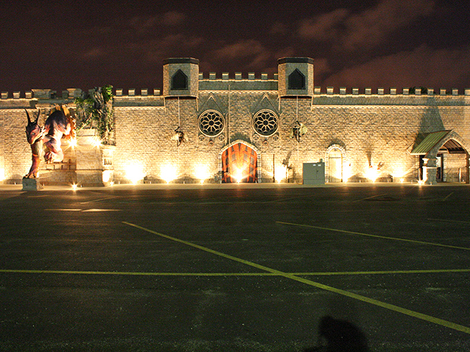 Evening illumination transforms the castle into something worthy of fairy tales and childhood dreams come true.