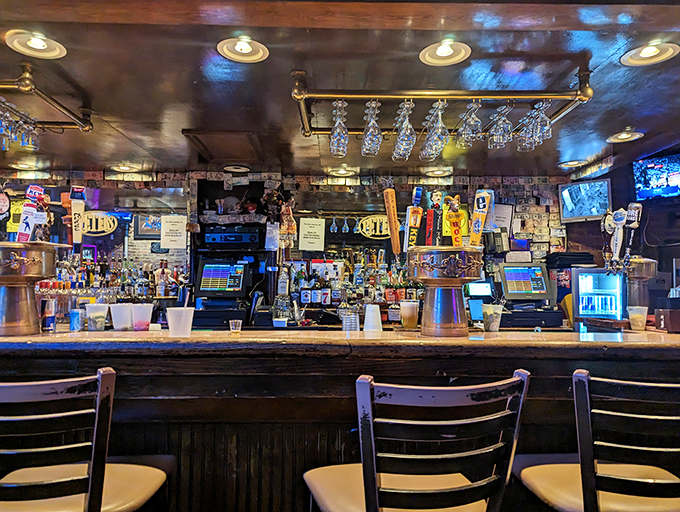 A bar stocked not to impress mixology snobs but to satisfy real drinkers, where the bartender remembers your usual before you've fully settled onto your stool.