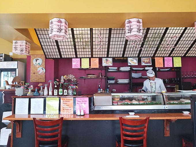 The sushi bar &ndash; where magic happens behind a simple counter, proving once again that the best theater in town involves food.