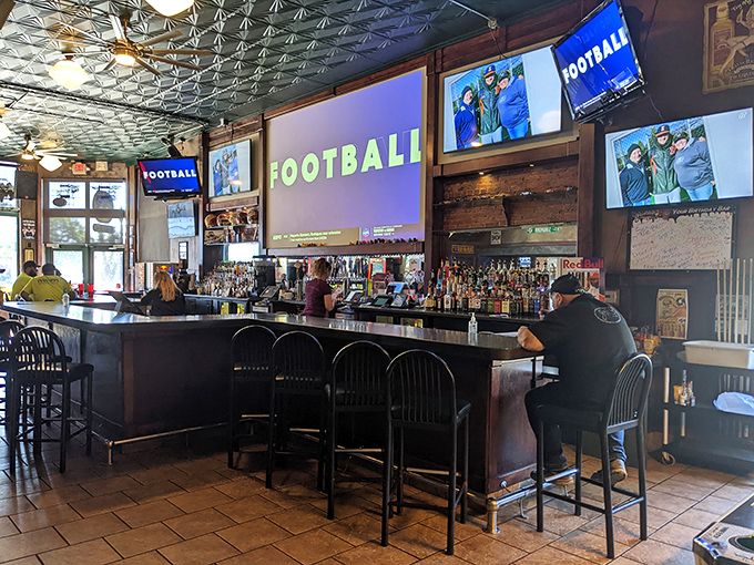 The bar where everybody might not know your name yet, but they're certainly willing to learn it over a cold one and football.