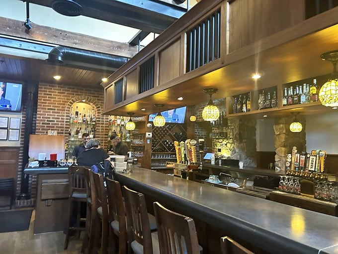 The bar area strikes that perfect balance between "I'm having a sophisticated evening out" and "I feel completely at home here."