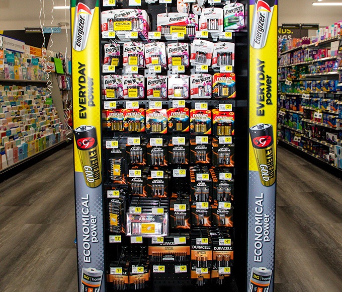 Battery display that powers everything from remote controls to Christmas morning joy&mdash;always there when you need it most.