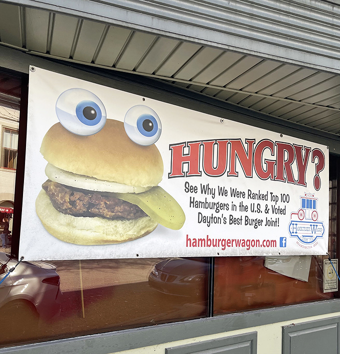 Those googly eyes know what you're thinking: "Is a burger this simple really worth the hype?" The answer has been yes for over a century.