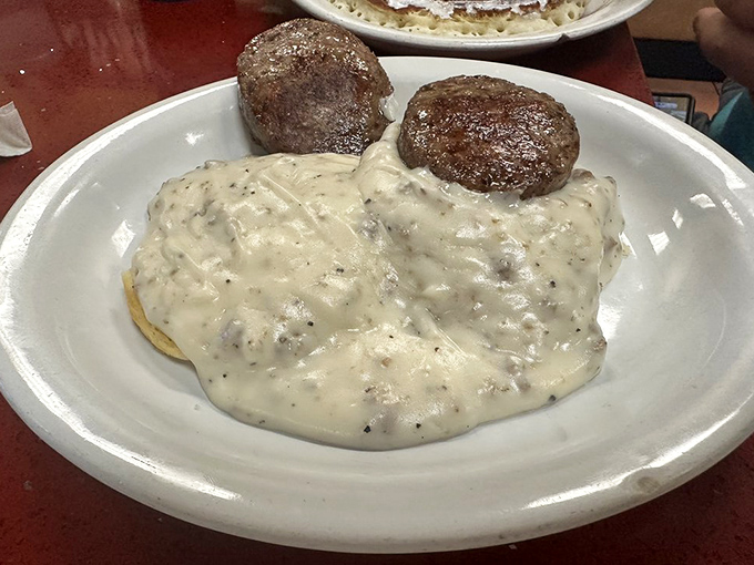 Biscuits and gravy &ndash; the Southern breakfast classic that proves sometimes the most humble-looking dishes deliver the most profound comfort.