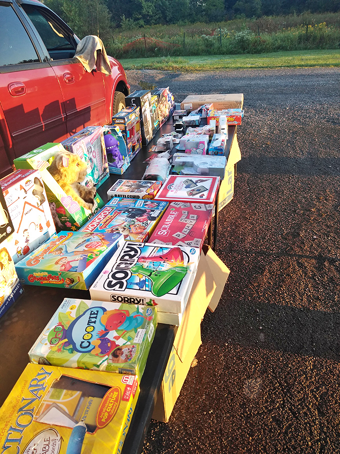 Board game bonanza! From Sorry! to Monopoly, these boxes contain hours of family fun and potential arguments.