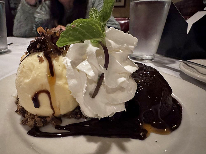 Ice cream melting into warm brownie territory creates the dessert equivalent of a perfect sunset. Resistance is futile, diets are postponed.