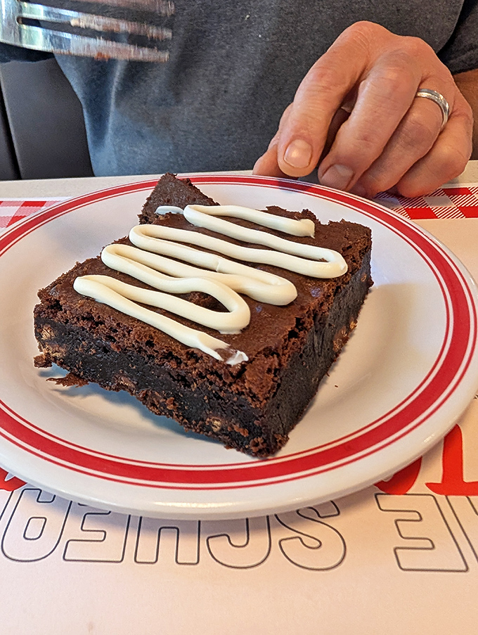 A brownie this rich and fudgy should probably come with a warning label for extreme chocolate satisfaction.