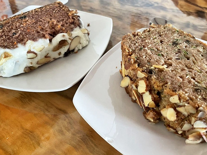 Dense, nutty cakes that look like they could fuel a marathon or at least a serious afternoon of beach-combing. Homemade goodness you can taste.