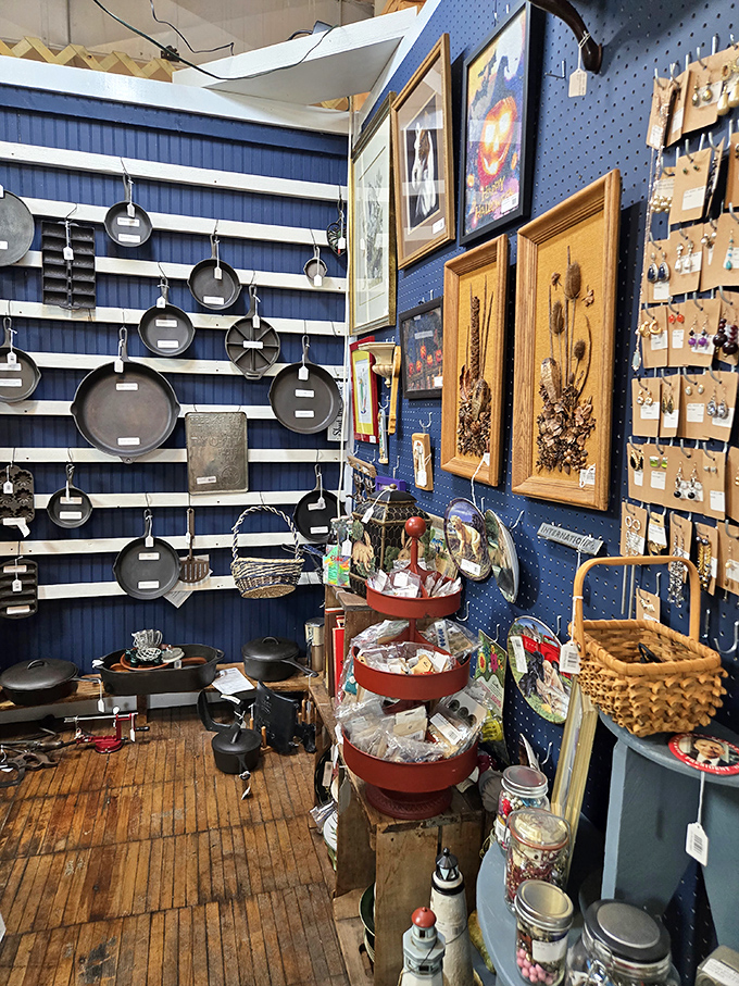 Cast iron cookware displays that'll make you question why anyone ever invented non-stick coatings in the first place.