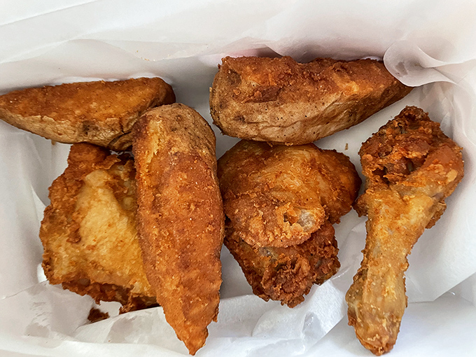 Fried chicken that doesn't need a trendy Nashville label to bring the heat. Indiana knows its way around a fryer too.