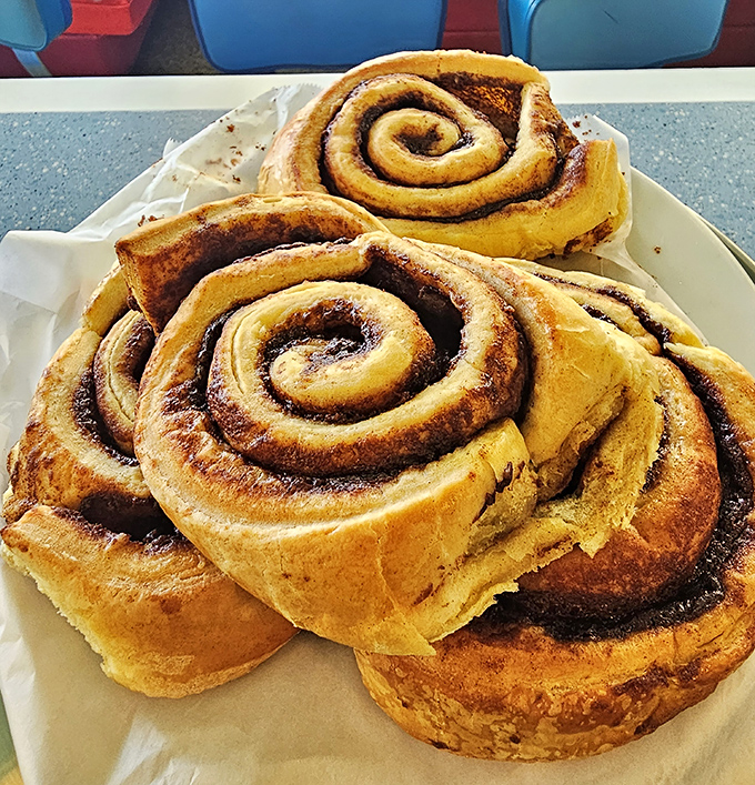 Cinnamon rolls the size of your fist&mdash;where every spiral is a journey deeper into breakfast bliss.