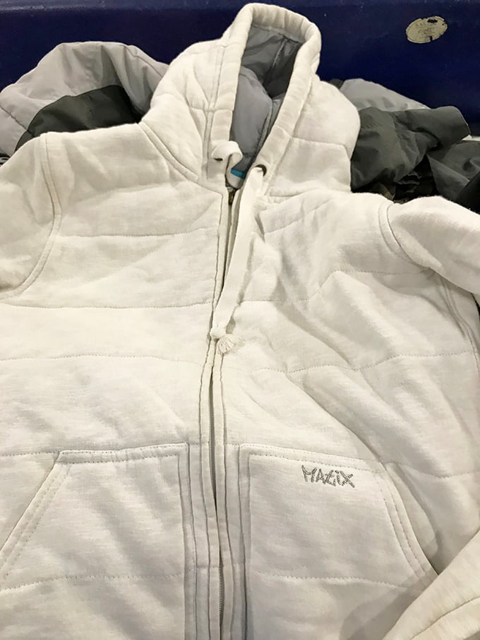 Winter's coming, and so is this cozy white jacket at a fraction of retail price. Someone's about to stay warm without burning through their wallet.