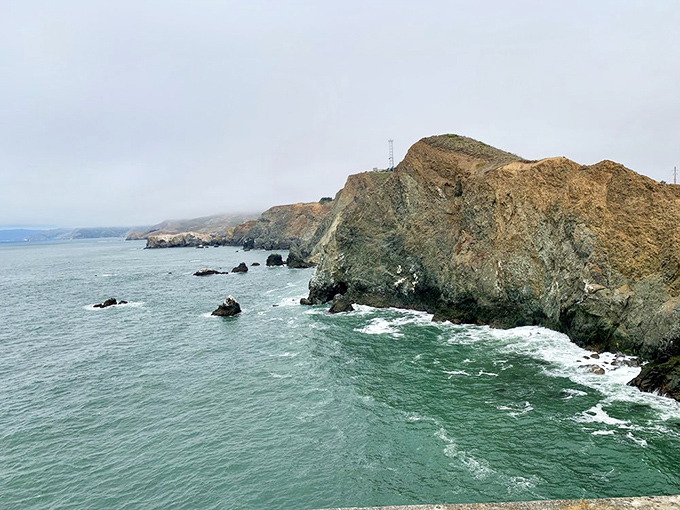 California's edge, where the continent runs out of ideas and just drops into the ocean.