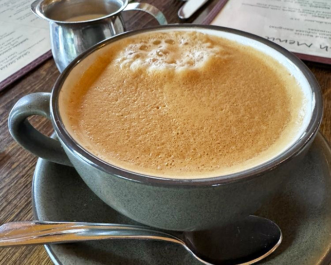 A frothy coffee that doesn't just wake you up&mdash;it gives you a reason to linger, savoring the final moments of a memorable meal.