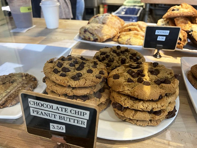 These chocolate chip peanut butter cookies aren't just dessert&mdash;they're discs of happiness that make waiting in line completely worthwhile.