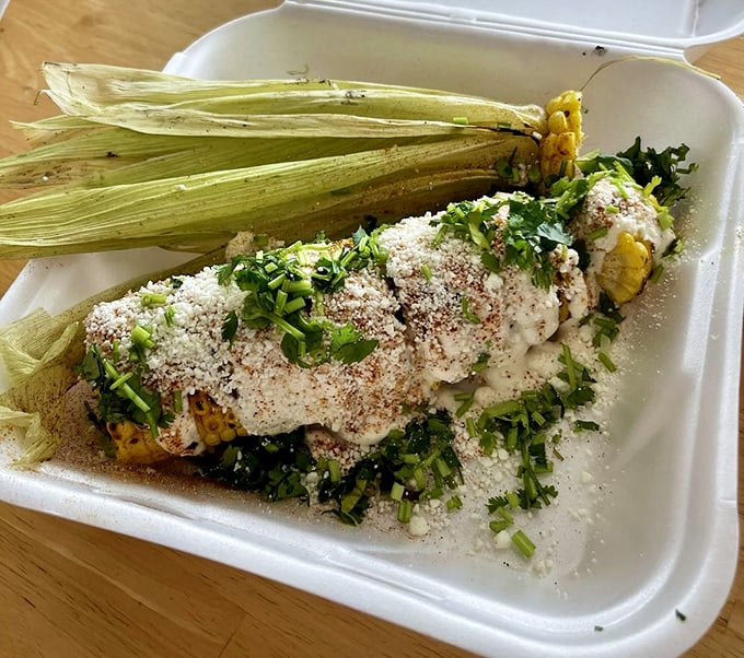 Mexican street corn gets the Bare Bones treatment&mdash;proof that their culinary skills extend beyond the smoker.