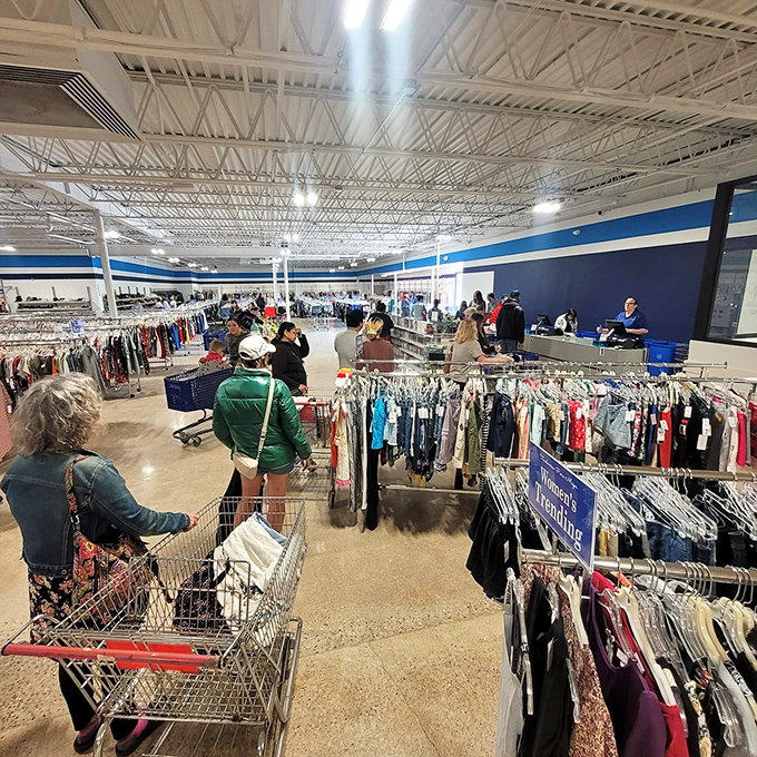 The grand expanse of Goodwill reveals itself&mdash;a bargain hunter's paradise where patience and persistence pay off in spectacular fashion finds.