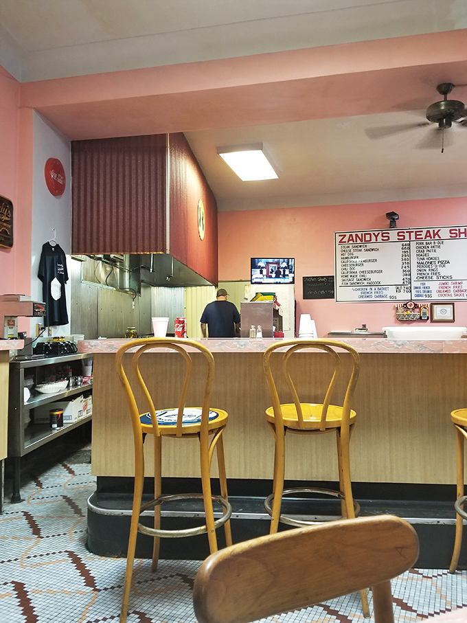 Counter seating where you can watch the magic happen. The best reality show in Allentown plays daily on this well-seasoned grill.