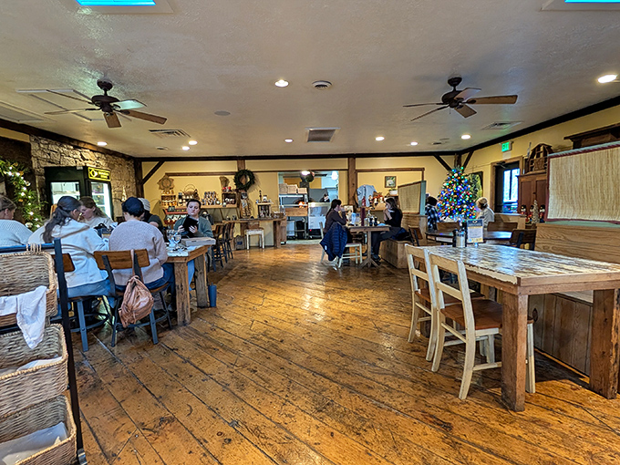 The dining room hums with the satisfied murmurs of people having the exact meal they didn't know they needed.
