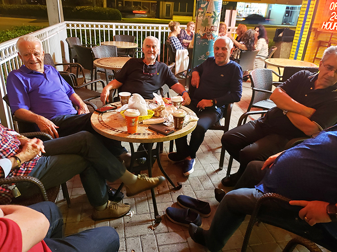 Where locals gather to solve the world's problems over coffee and donuts. The Dandee diplomatic summit in session.