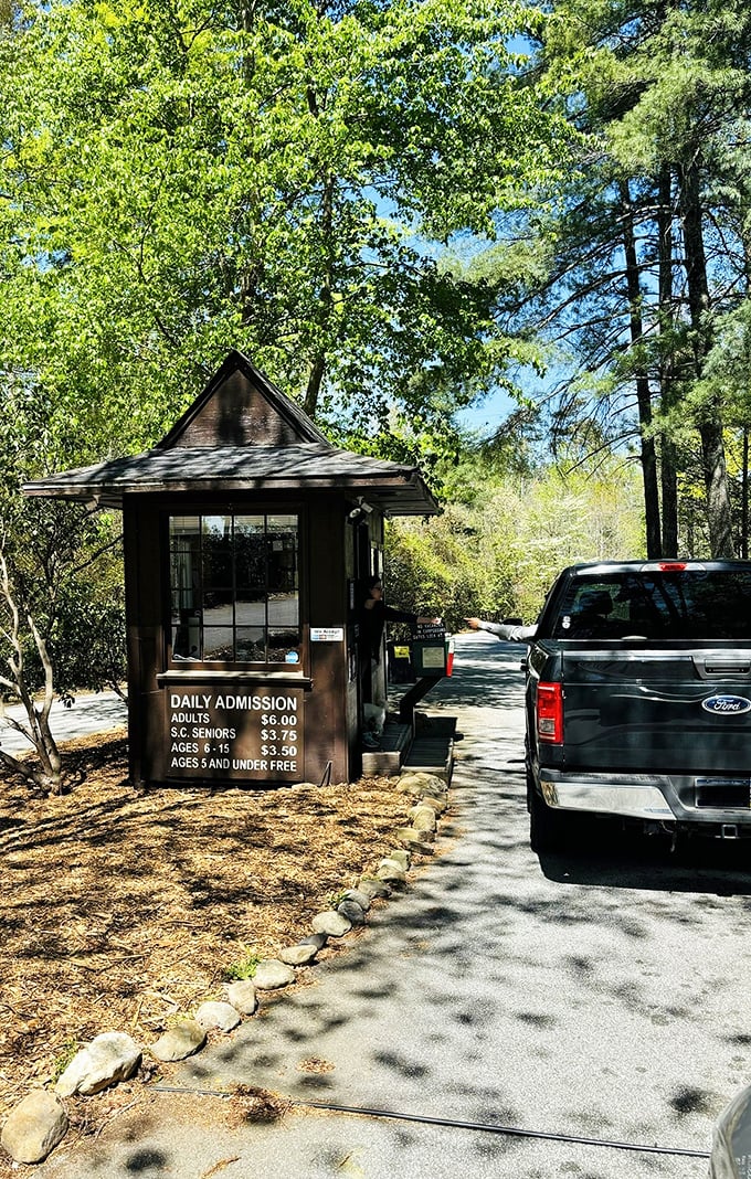 The humble entrance booth &ndash; gateway to adventures that cost less than a fancy coffee but deliver memories worth far more.