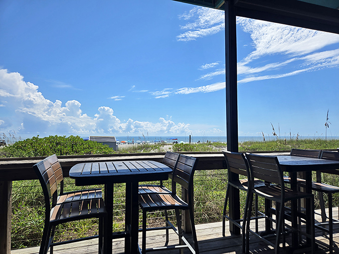 A million-dollar view that comes free with your meal. The perfect backdrop for contemplating life's big questions or just your next menu selection.