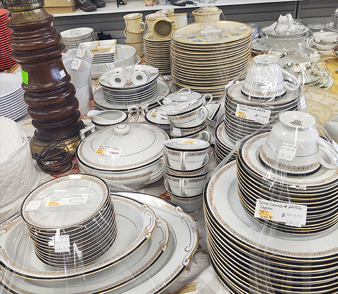 Fine china without the inheritance requirement. Host a dinner party with plates that have seen more interesting gatherings than yours.