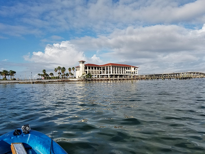 From the water, The Grand Marlin looks like where Poseidon would host Sunday brunch.