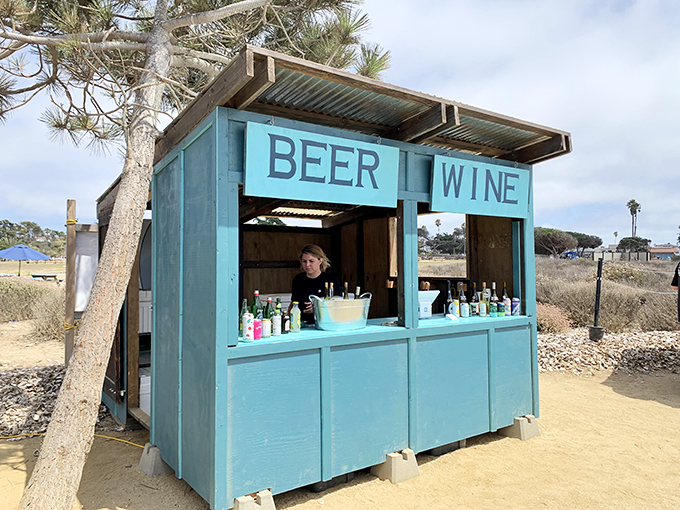 The little blue bar that could. Because what goes better with fresh oysters than a crisp glass of something celebratory?