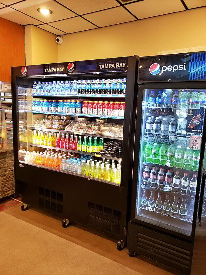 The beverage case &ndash; because fighting the Florida heat while enjoying hot pizza requires proper hydration strategy.