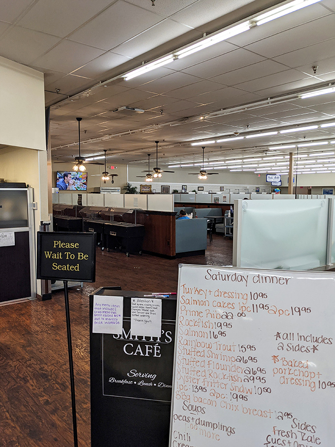 "Please Wait To Be Seated" &ndash; three words that promise good things come to those who wait, especially when Saturday's specials are on the board.