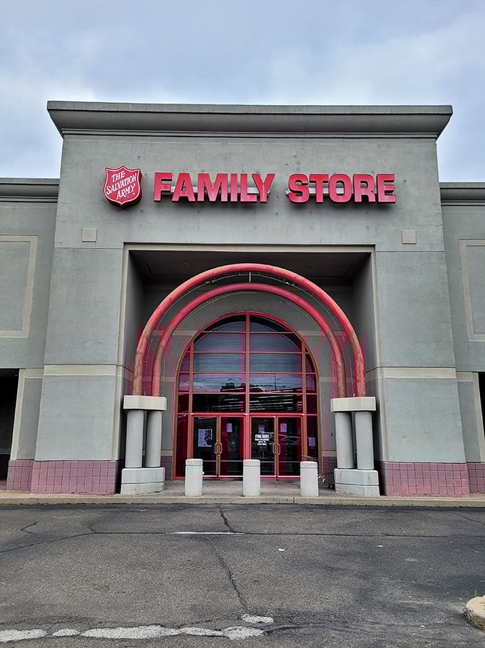 The Family Store sign stands proud, inviting everyone to discover what affordable abundance looks like.