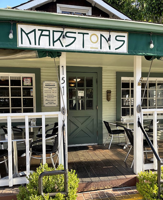 The entrance sign promises what awaits inside&mdash;a meal worth remembering, photographing, and immediately planning your return visit for.