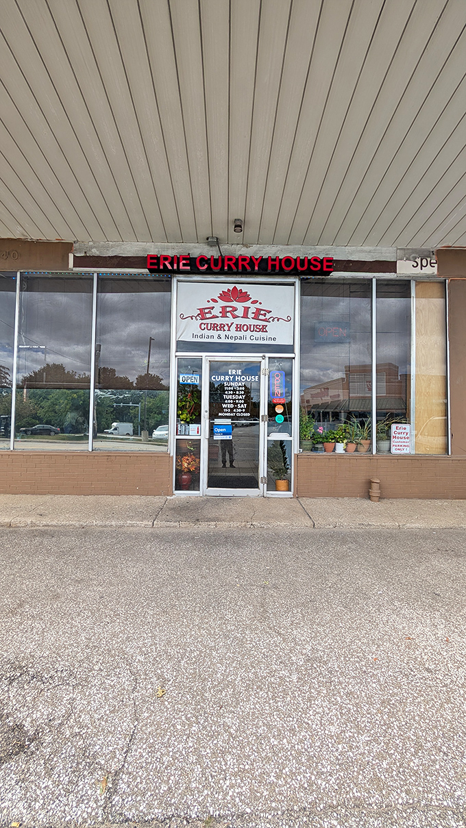 The straightforward storefront belies the complexity of flavors waiting inside &ndash; a reminder that books and curry houses should never be judged by their covers.