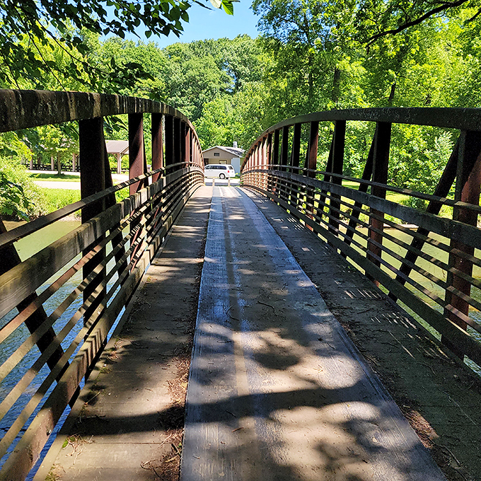 This footbridge connects more than just two pieces of land&mdash;it links everyday life to the adventures waiting on the other side.
