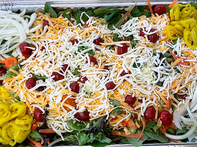 This isn't just a salad &ndash; it's what vegetables dream of becoming when they grow up, a colorful supporting cast for the smoky stars.