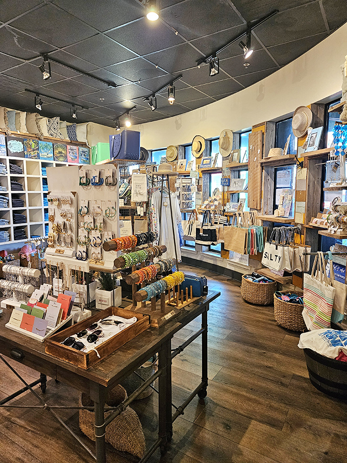 The gift shop offers a cure for post-meal depression—take home a piece of beach life when you can't take home the grouper sandwich.