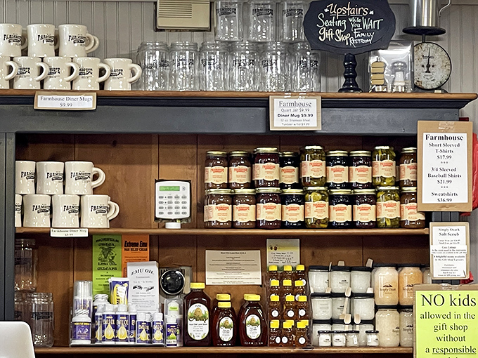 The gift shop shelves offer jams, jellies, and souvenirs &ndash; edible memories to take home when your stomach is full but your heart isn't ready to leave.