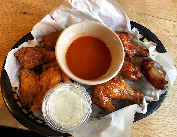 Hot wings that don't need fancy names or gimmicks &ndash; just honest heat, smoky flavor, and that sauce you'll be thinking about during your next boring lunch meeting.