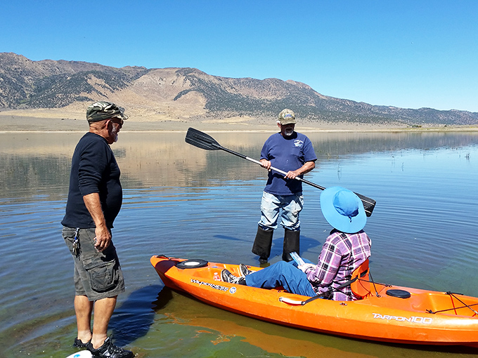 Kayaking on Bridgeport Reservoir offers the kind of serenity that makes you forget passwords, deadlines, and why you ever thought city living was a good idea.