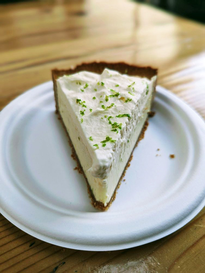 Key lime pie with the perfect balance of sweet and tart &ndash; the dessert equivalent of a standing ovation after a stellar performance.